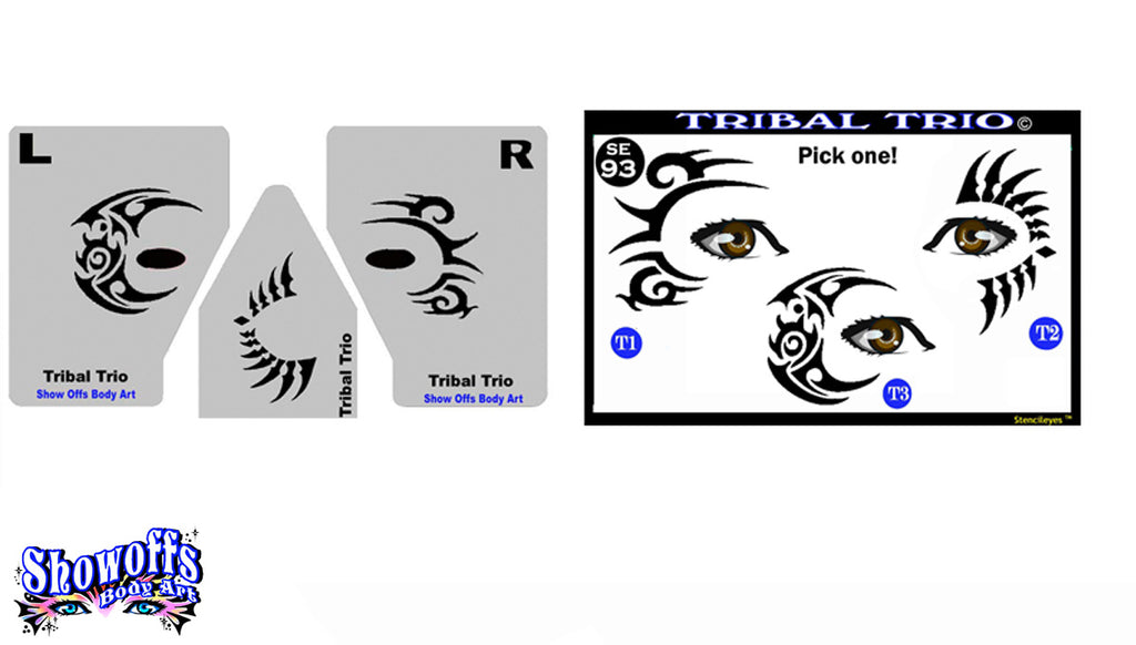 Tribal - Face Painting Stencils — Jest Paint - Face Paint Store