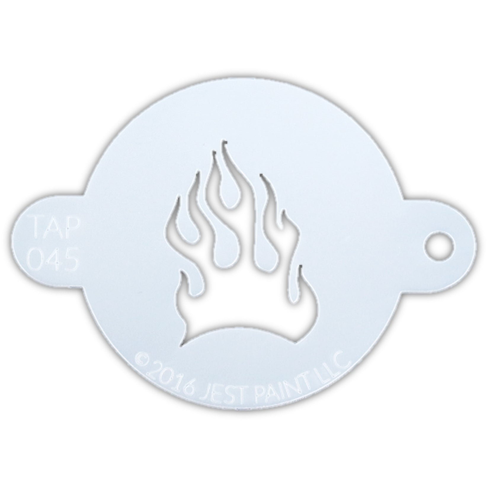 TAP 045 Face Painting Stencil - Fire Flame — Jest Paint - Face Paint Store