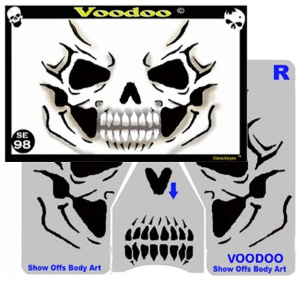 Voodoo Skull Makeup Voodoo Dude Priest Zombie Skull Skeleton Fancy
