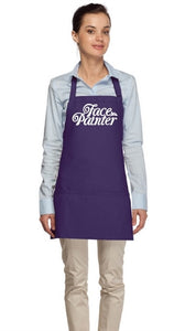 Art Factory | Purple Apron with Hot Pink Cursive Glitter Text - FACE P ...