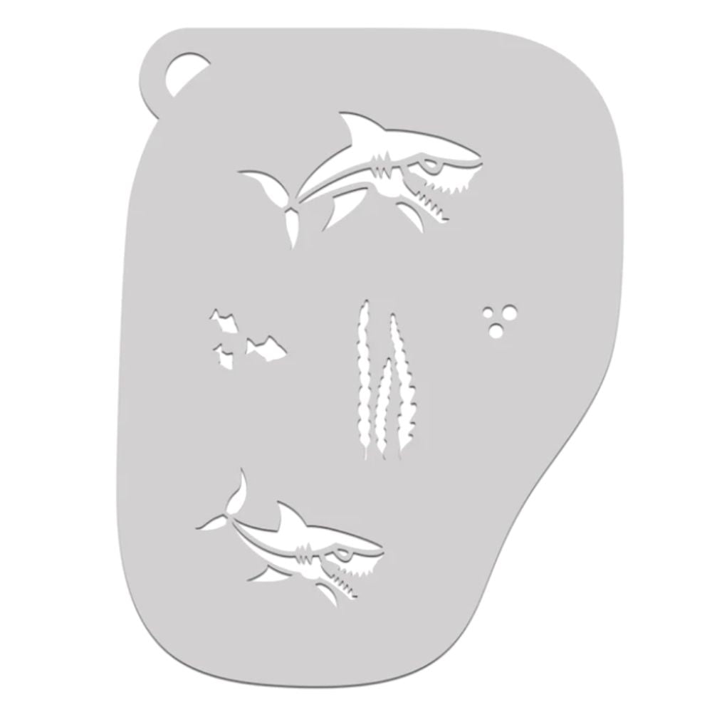 Ooh! Face Painting Stencil | Shark Attack (F07) - While Supplies Last ...