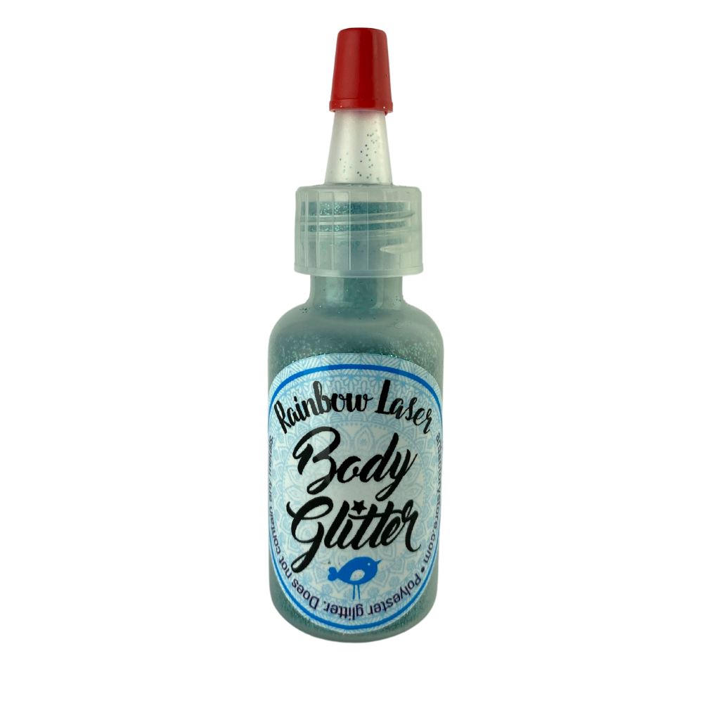Art Factory | Rainbow Laser Body Glitter Poof- Teal Laser (1/2oz ...